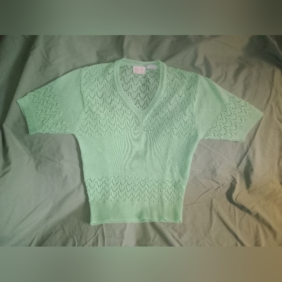 Republic of Korea | Tops | Virgin Acrylic Fibre Mid Century Modern Knit ...